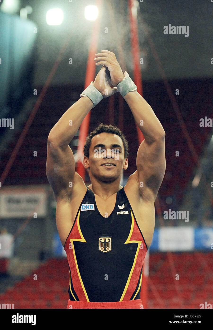 German gymnast Matthias Fahrig at the European Championships Artistic ...