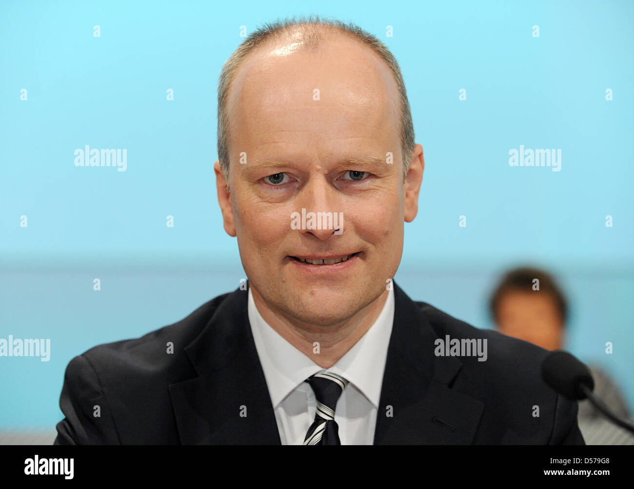 Peter Roeder, member of the board of Munich RE, pictured at the company ...