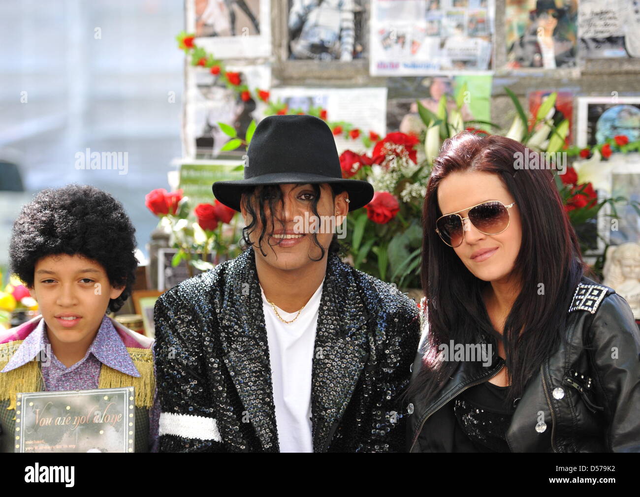 Die Darsteller des Musicals "Thriller live", (v.l.) Tyler McLean ...