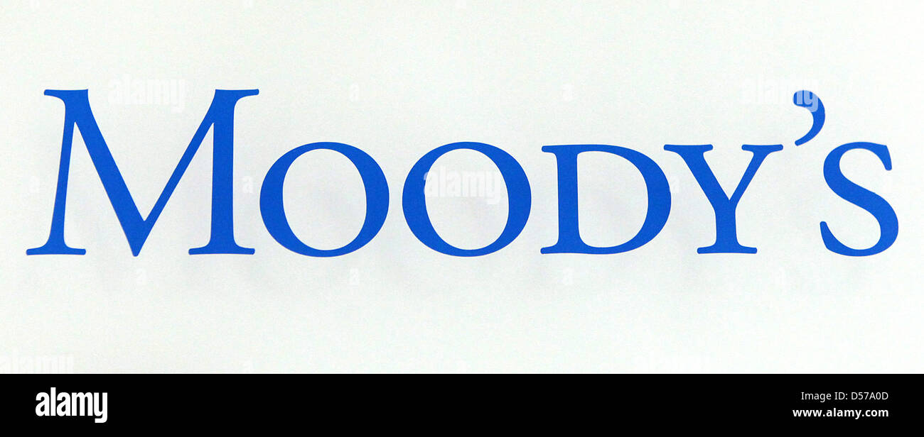 The logo of the rating agency 'Moody's' pictured in Frankfurt Main ...