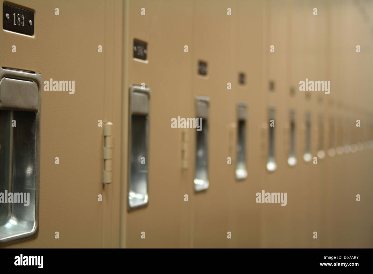 Row of locked lockers hi-res stock photography and images - Alamy