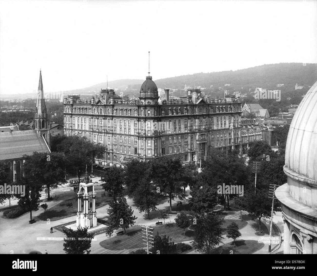 This view from 1897 shows the Windsor Hotel and Dominion Square in ...