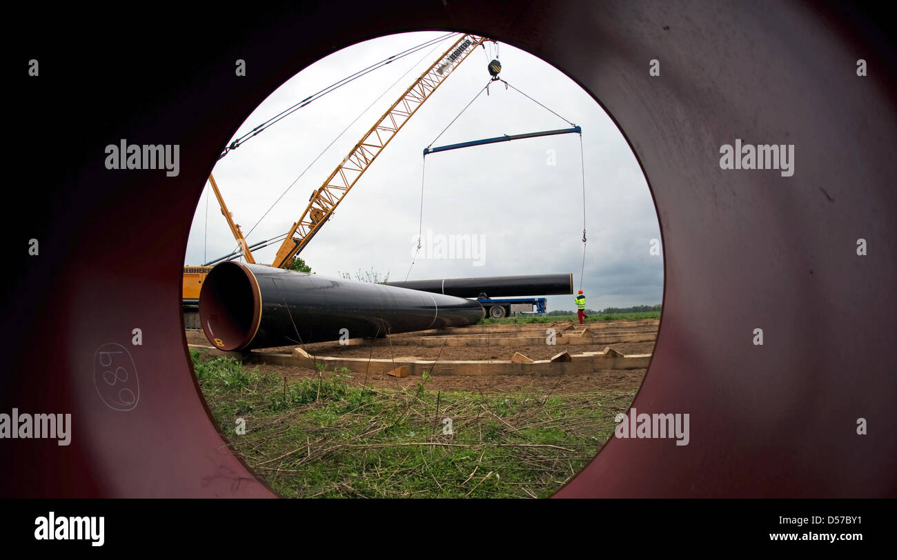 A part of the OPAL pipeline was constructed near Reineresdorf, Germany ...