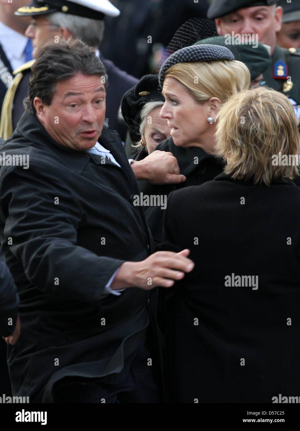 Princess Maxima of the Netherlands flees as panic breaks out during a ...