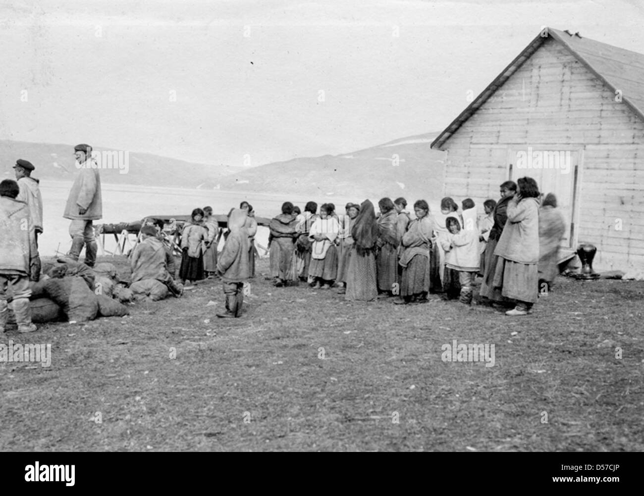This image shows post servants from Revillon Freres at Kangiqsujuaq ...