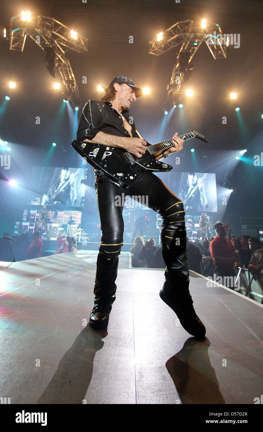 Guitarist Matthias Jabs of German hard rock legend Sorpions perform in ...