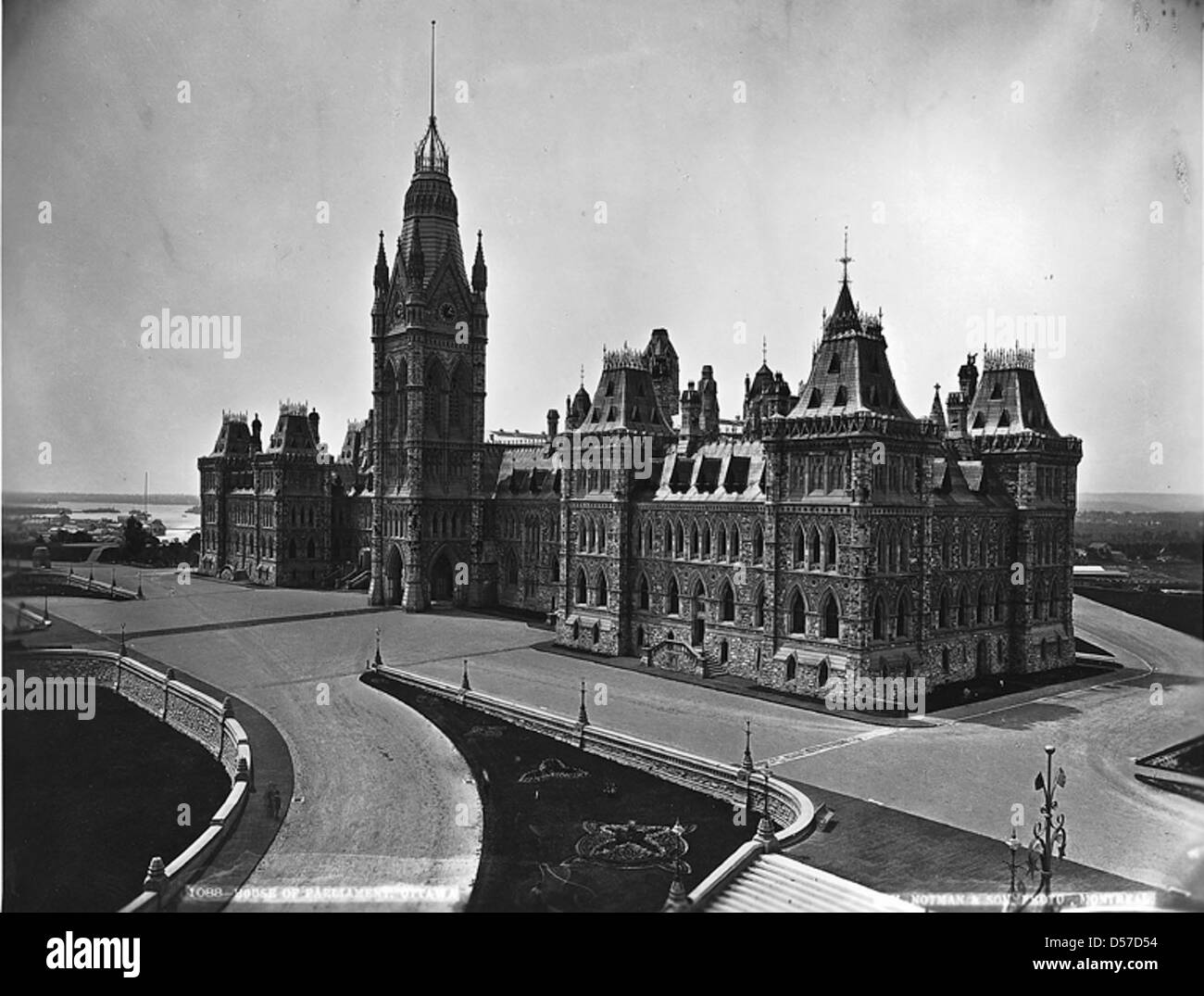 The Gothic Revival House of Parliament in Ottawa, Canada, designed by ...