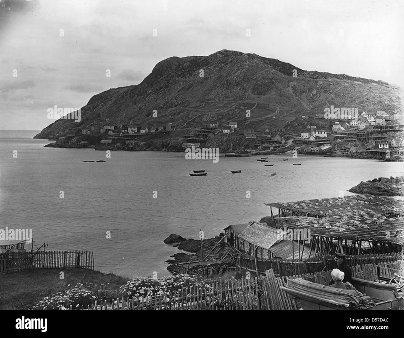 A historical photograph of Portugal Cove, Newfoundland, from 1908 ...