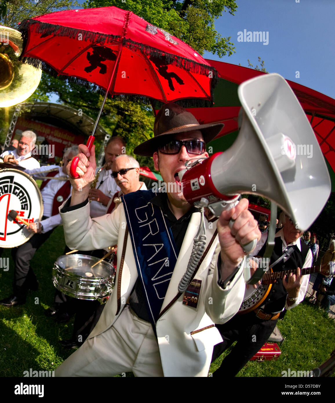 Dutch marching band 'Mardi Gras' perform at the International Dixieland ...