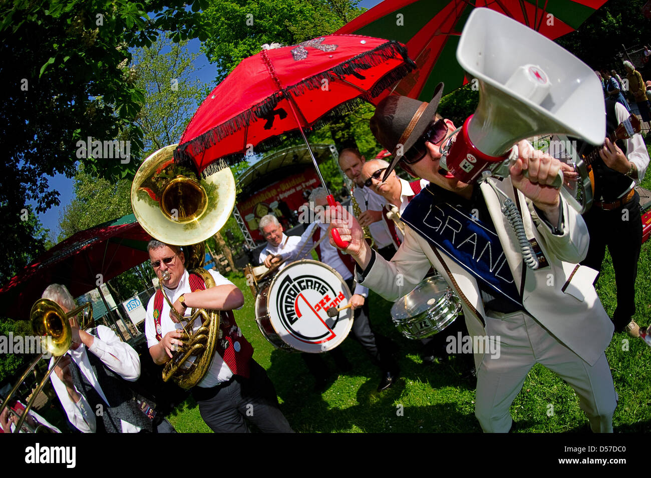 Dutch marching band 'Mardi Gras' perform at the International Dixieland ...