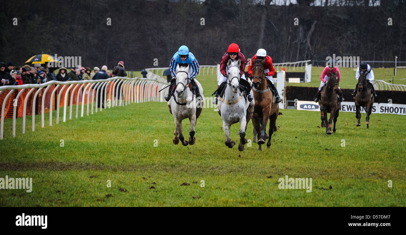 Point to Point racing at Overton Farm South Lanarkshire Scotland Stock ...