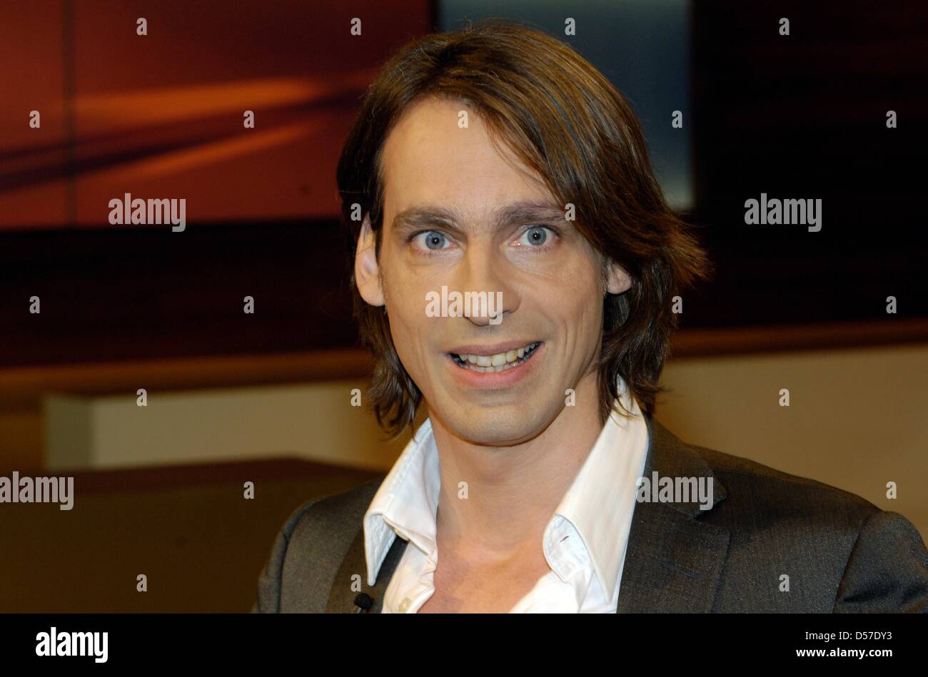 German philosopher Richard David Precht smiles during TV panel ...