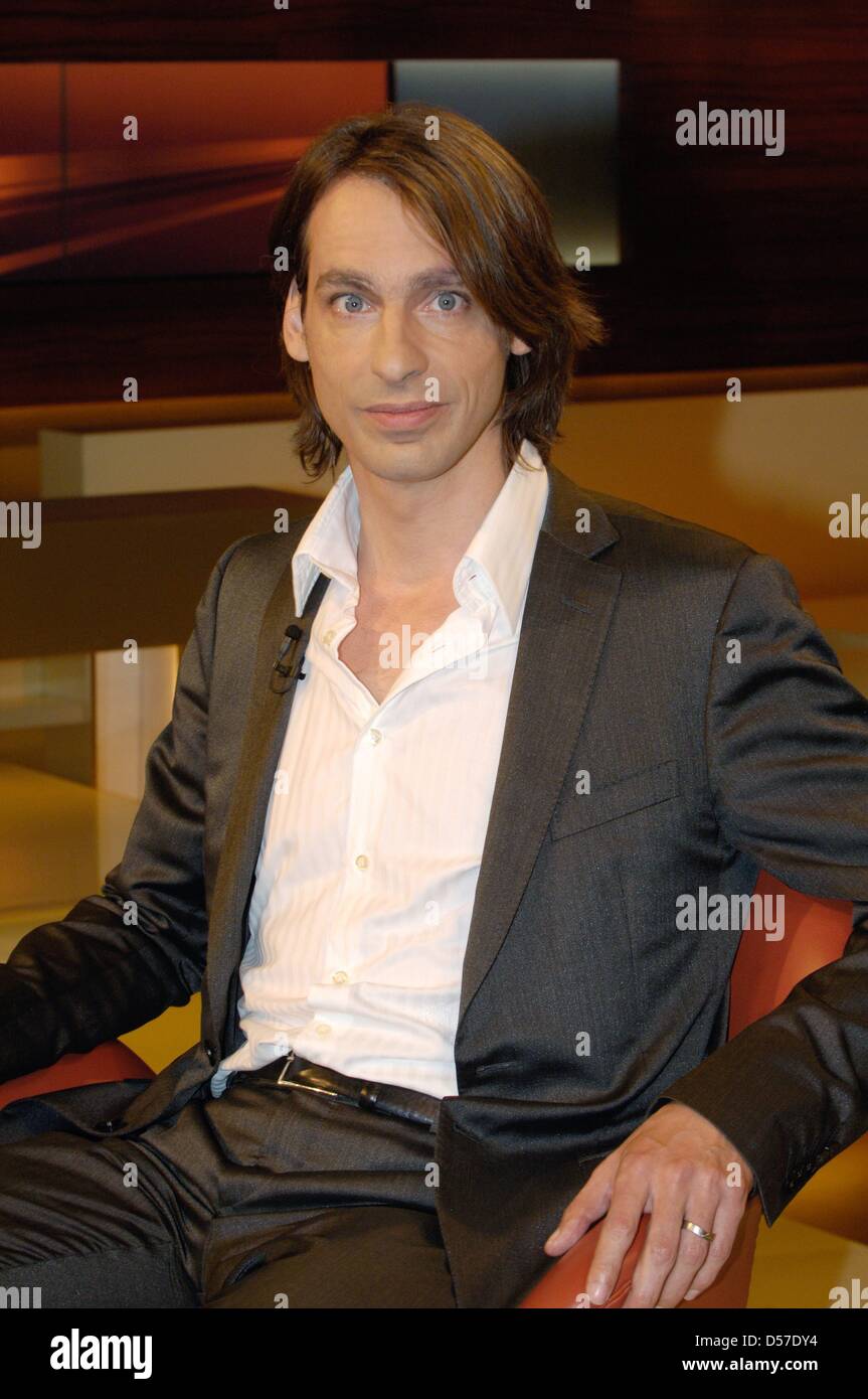 German philosopher Richard David Precht smiles during TV panel ...