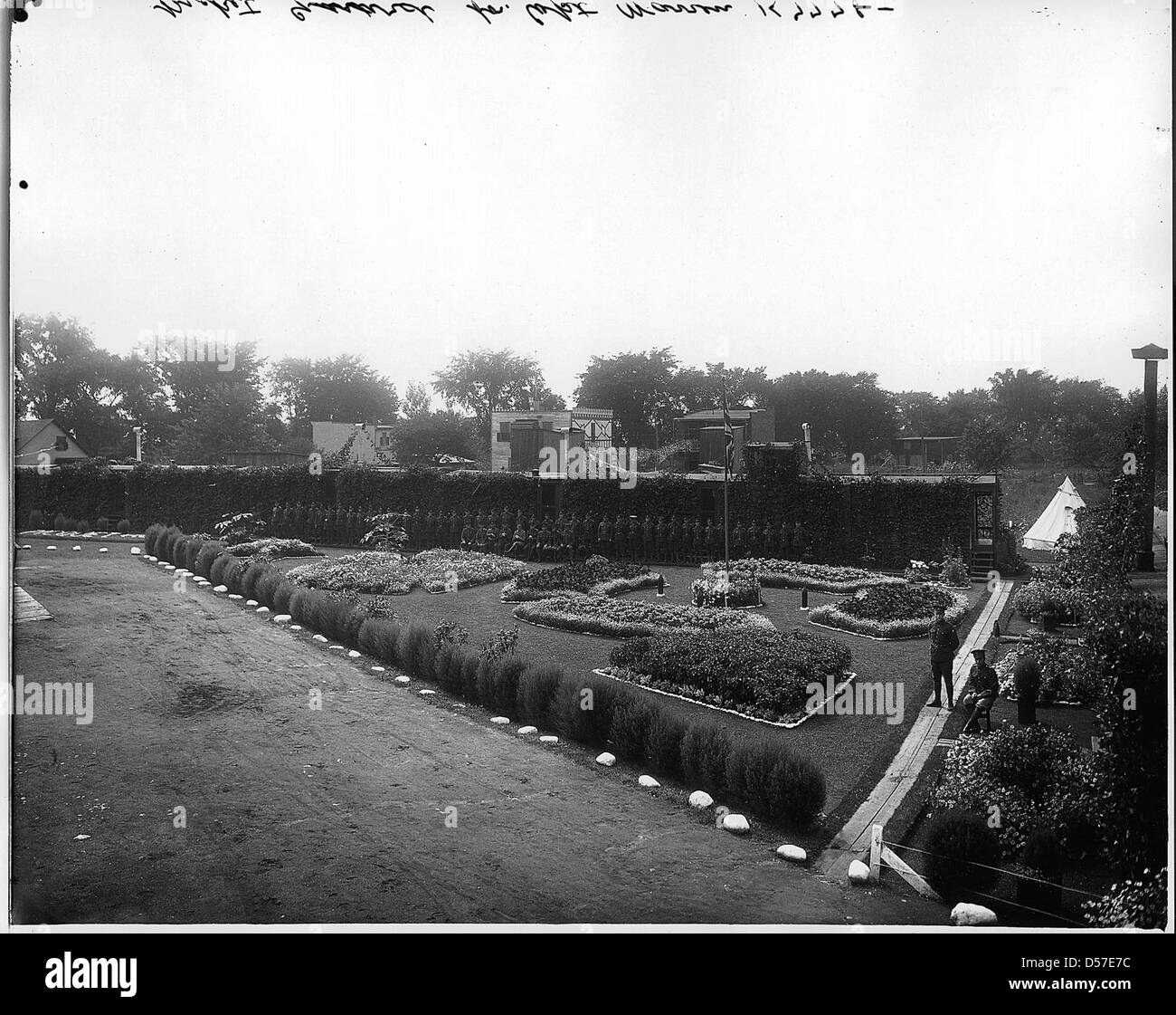 A photograph of the army picket guard at Highlands station in Lasalle ...