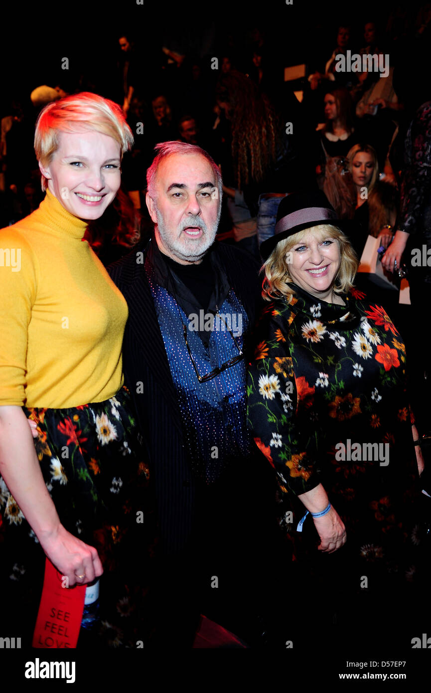 Susann Atwell, Udo Walz, Patricia Riekel at Mercedes-Benz Fashion Week ...