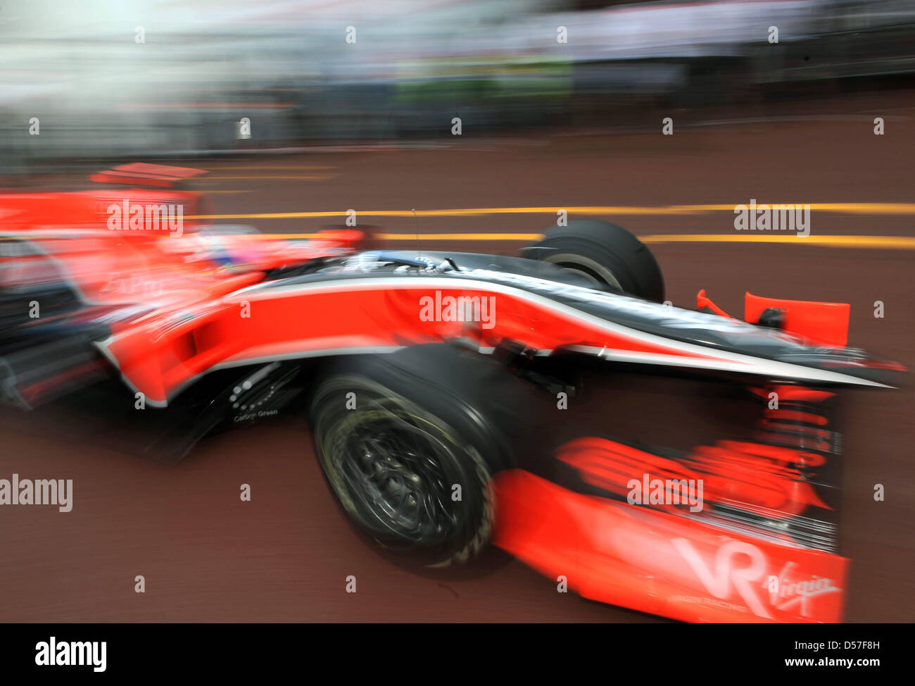 Virgin during the practice session of the monaco grand prix hi-res ...