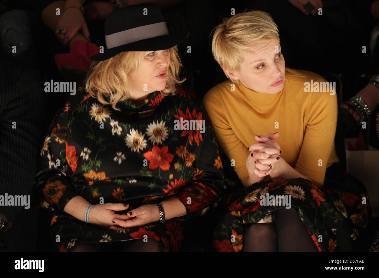 Patricia Rickel und Susan Atwell at Mercedes-Benz Fashion Week Berlin ...