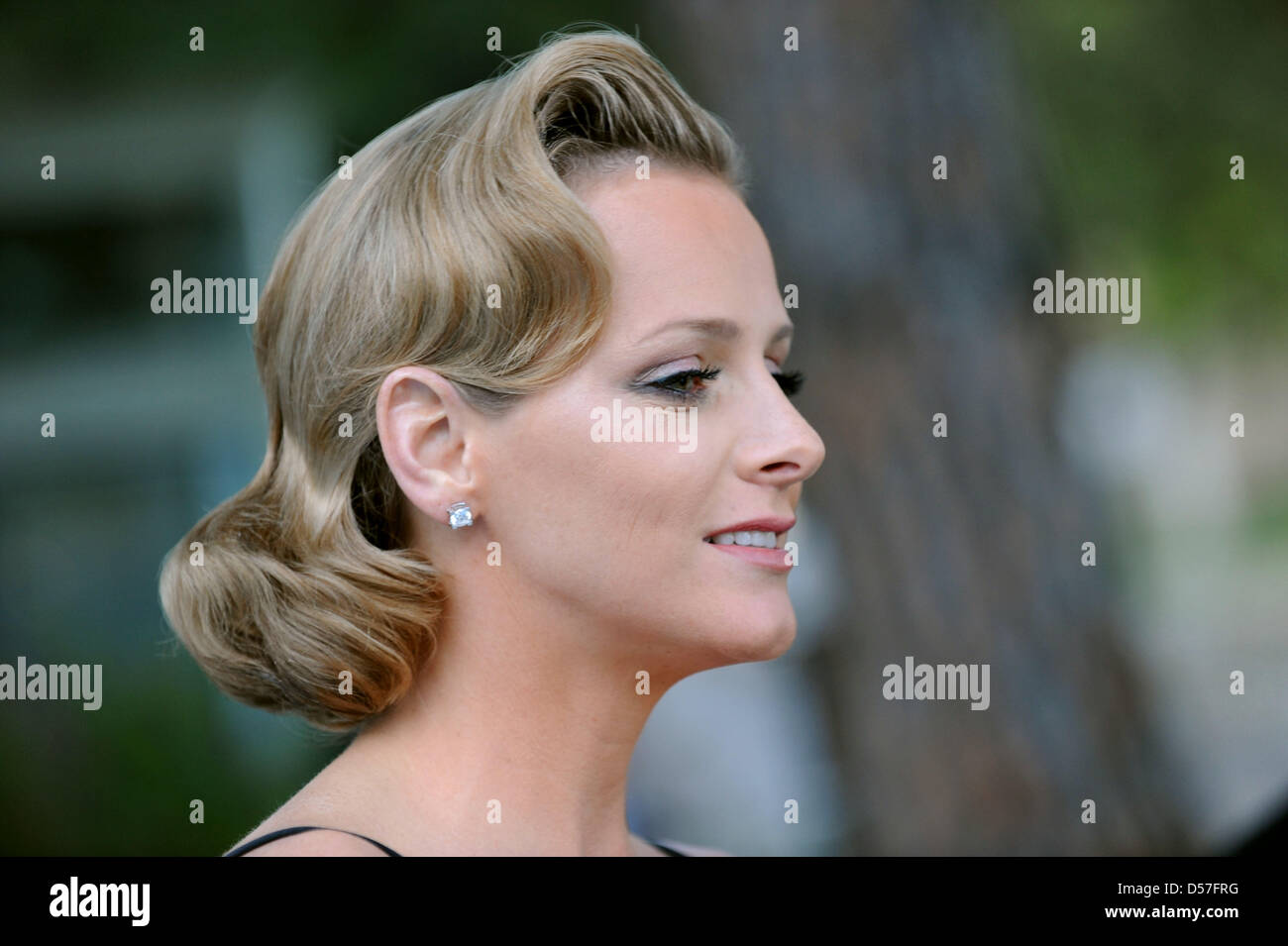Charlene Wittstock attends a fashion show by Amber Lounde in Monte ...