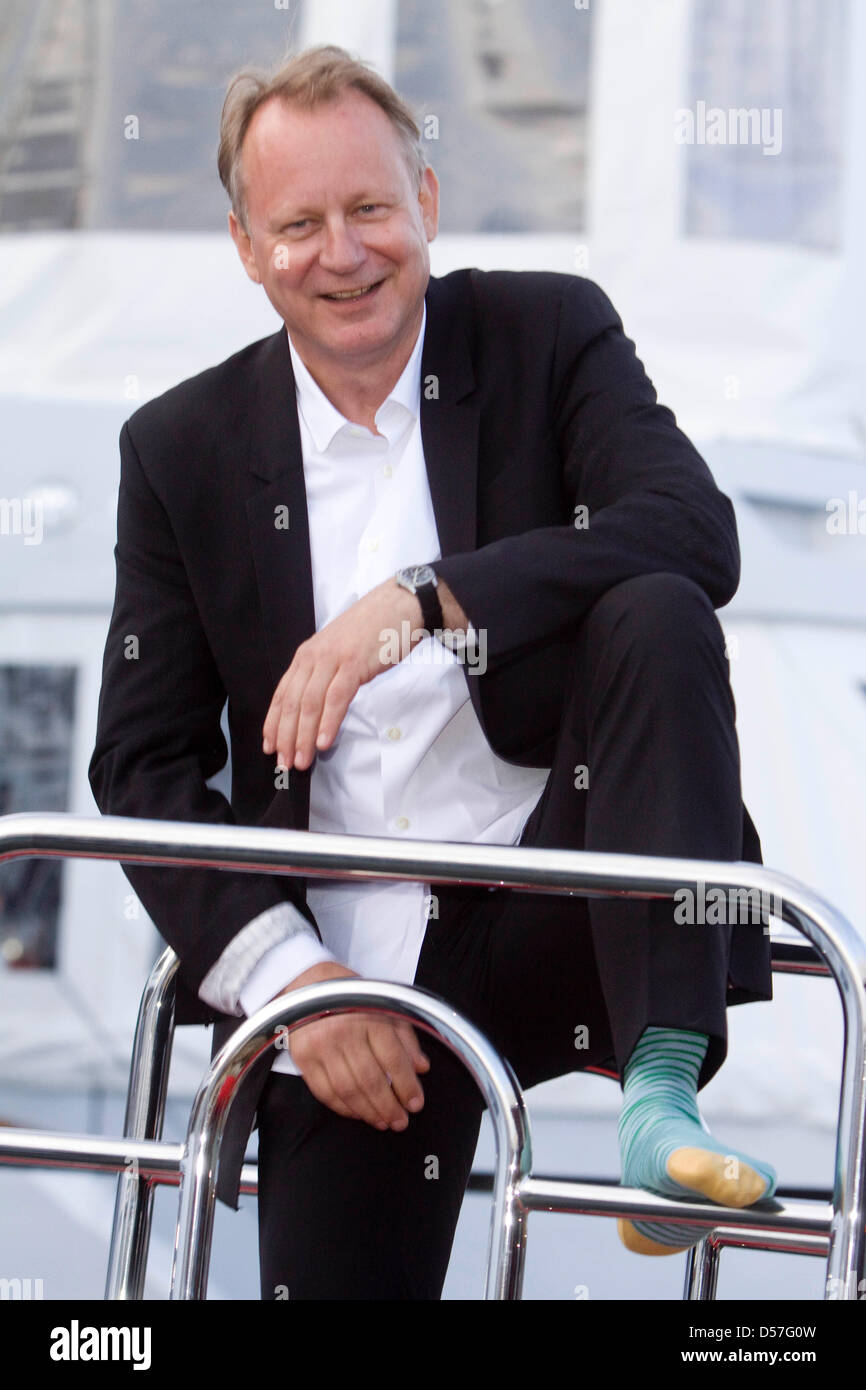 Swedish actor Stellan Skarsgard attends a party for new animated ...