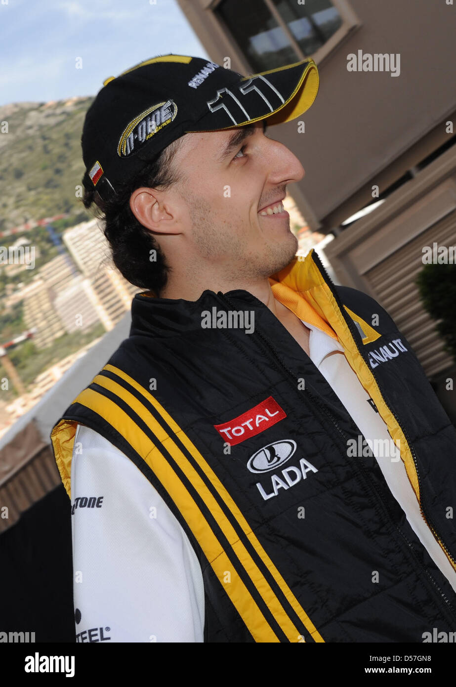 Polish driver Robert Kubica of Renault F1 arrives for the drivers ...