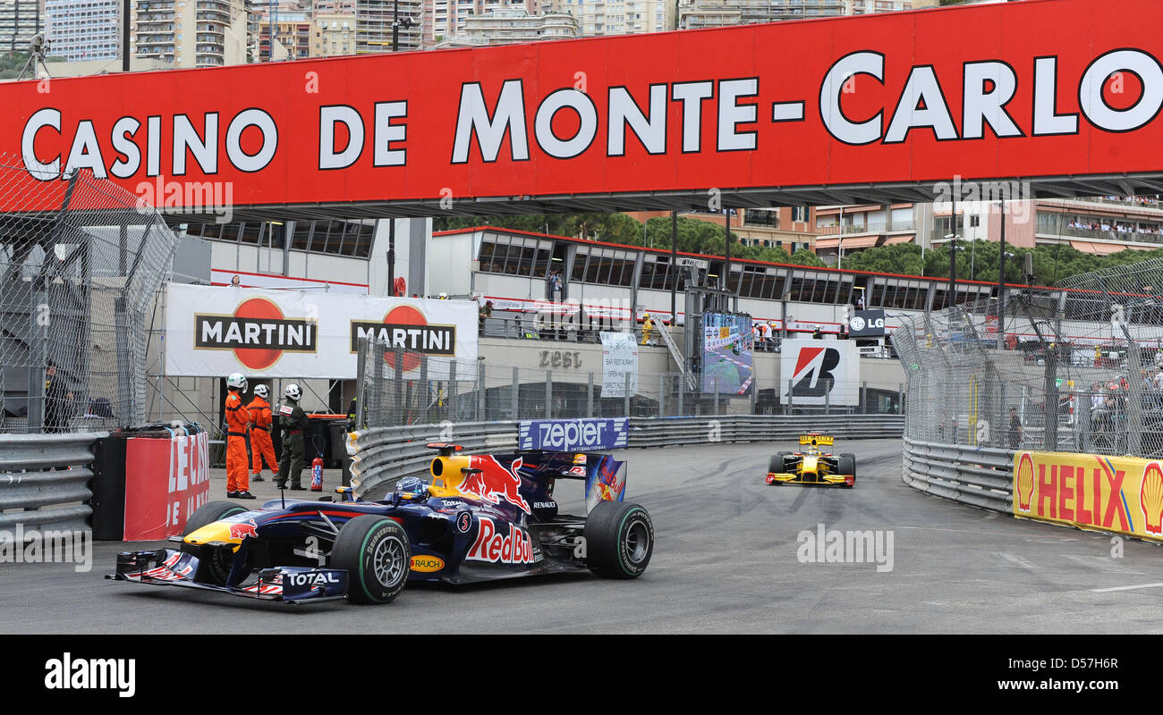 German driver Sebastian Vettel of Red Bul Racing enters La Rascassse ...