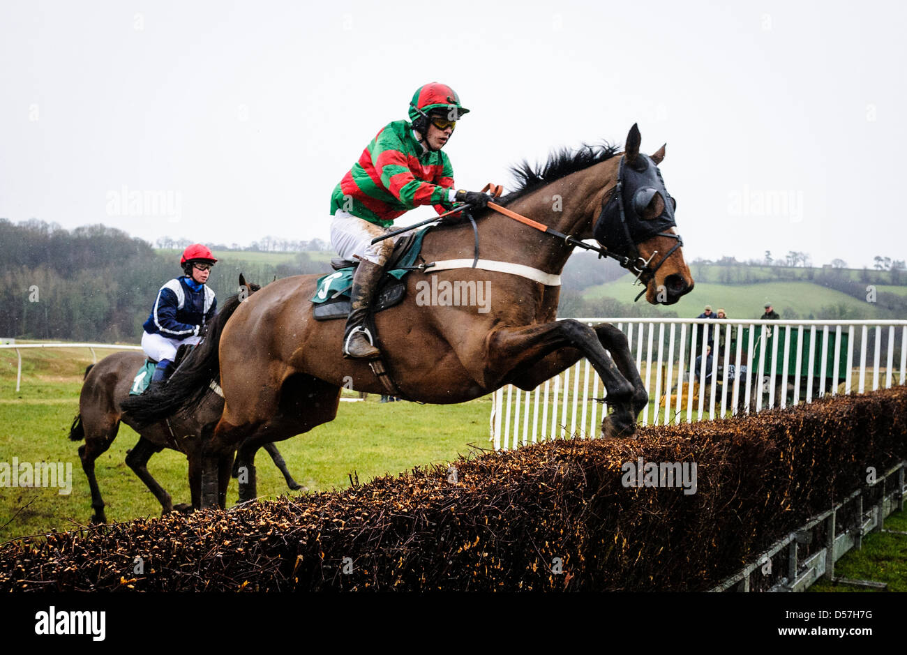 Point to Point racing at Overton Farm South Lanarkshire Scotland Stock ...