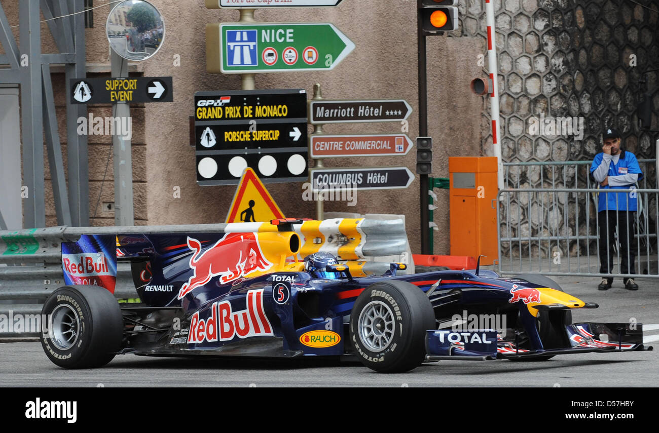 German driver Sebastian Vettel of Red Bull Racing during the 2010 ...
