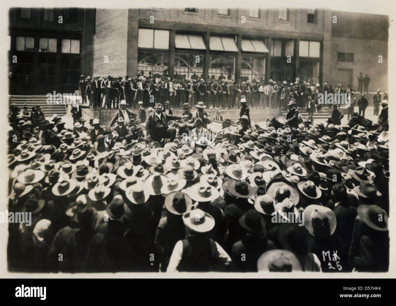 Colonel William C. Greene is pictured addressing workers during the ...