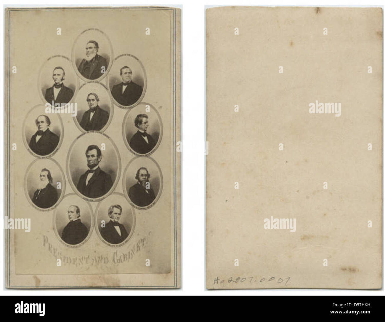A series of photographs depicting U.S. Presidents and Cabinet officers ...