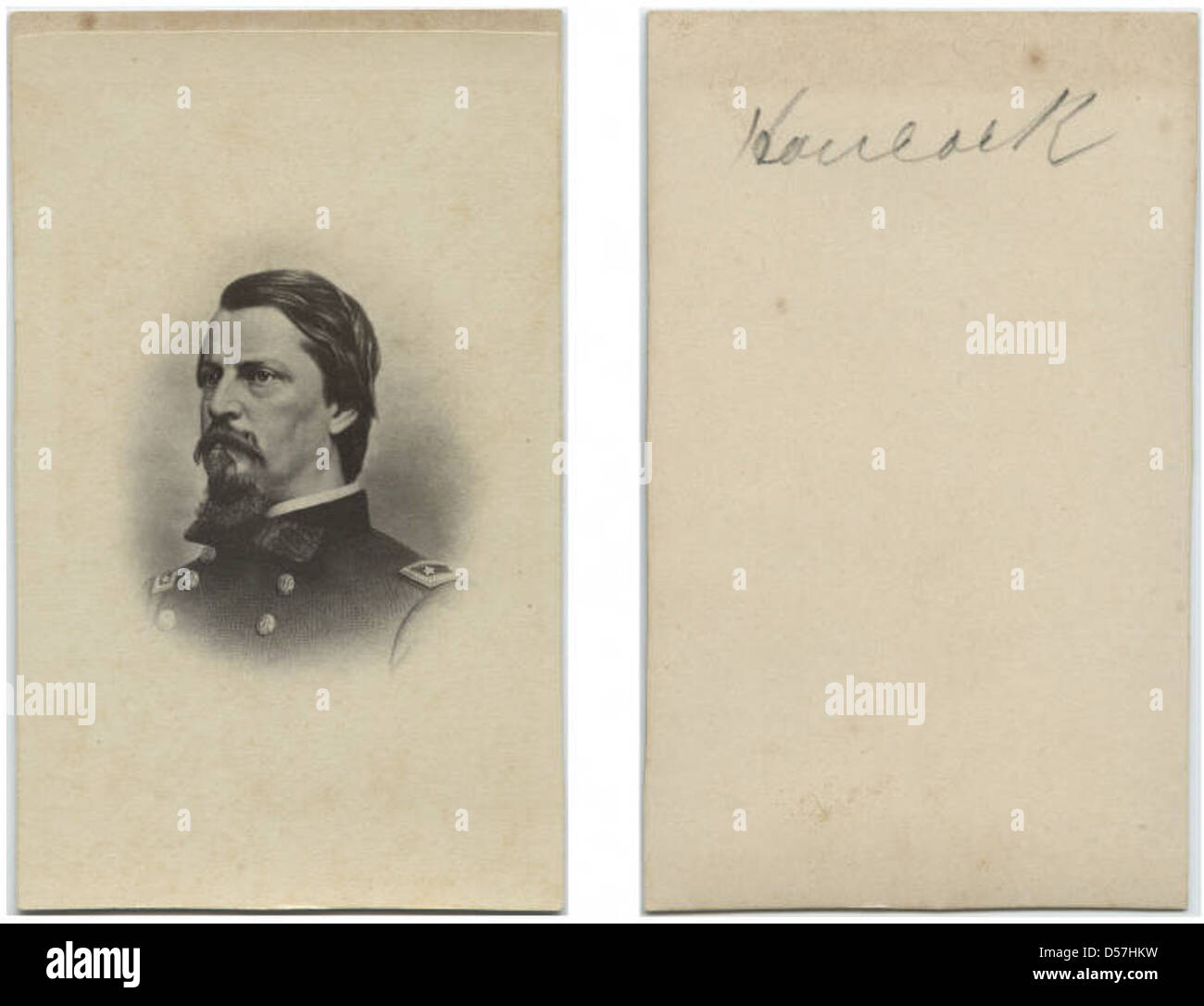 A portrait of Major General Winfield Scott Hancock, a Union officer ...