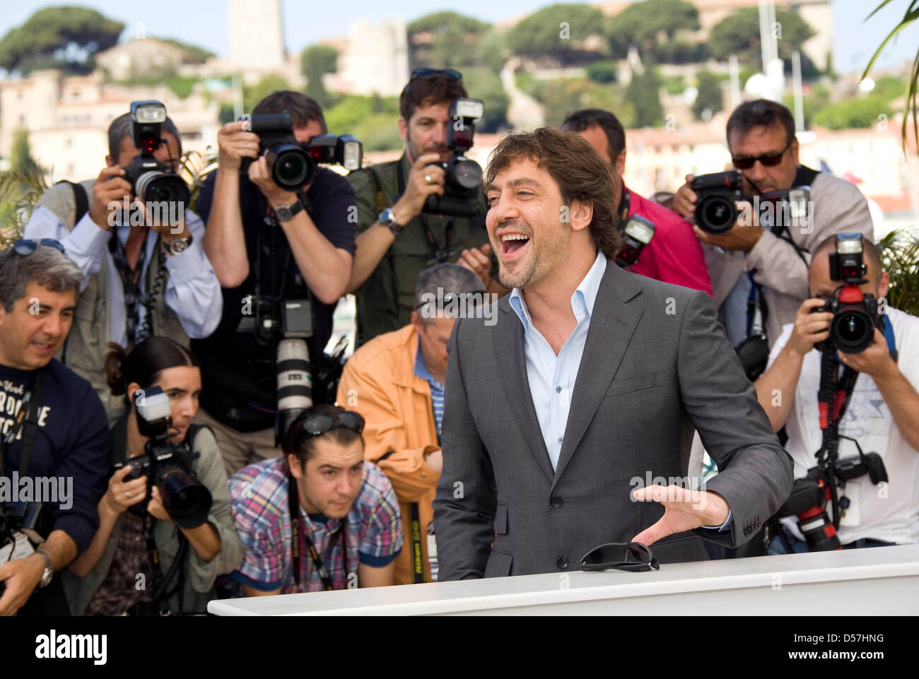 Spanish actor Javier Bardem smiles during the photo call for the film ...