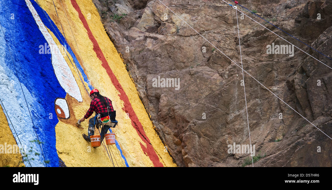 Canadian Dwayne Frost paints his scenerey on the topic 'Geist de Liedes ...