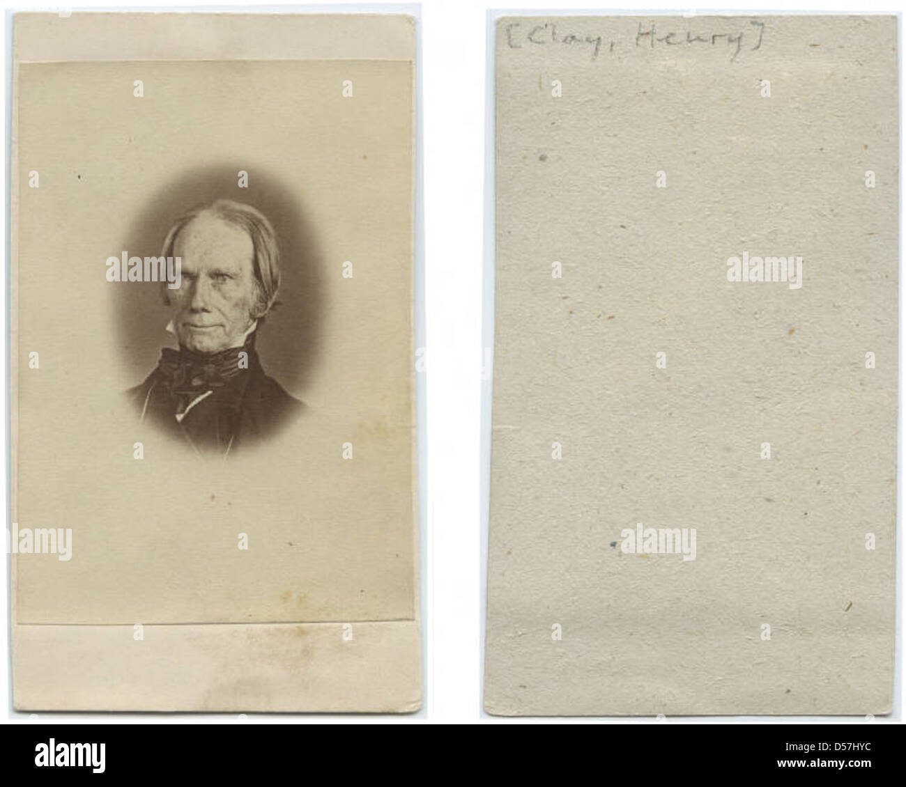 A portrait of Henry Clay, a prominent political figure in the 19th ...