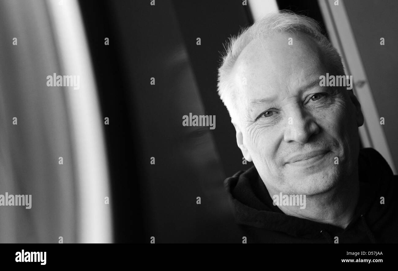 American author Joe R. Lansdale poses at the book fair in Leipzig ...