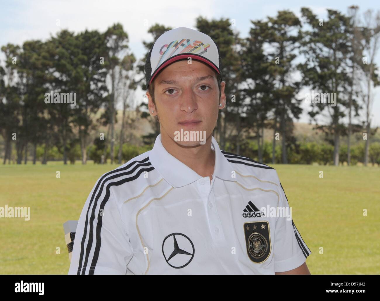 Germany international Mesut Ozil poses for a photo during the German ...