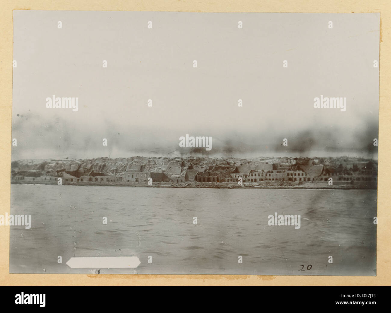 This photograph captures the aftermath of the 1902 eruption of Mount ...