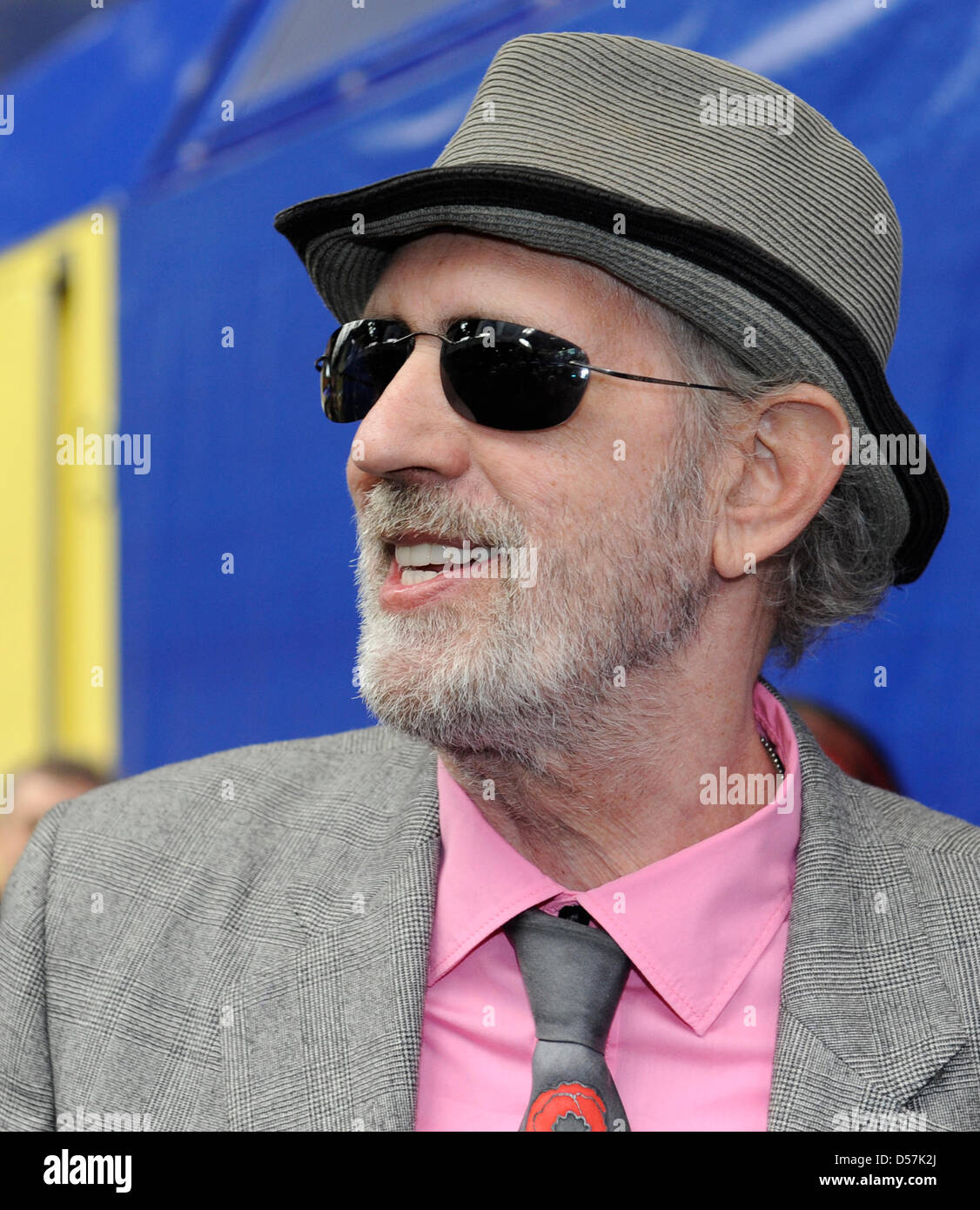 US pop art artist James Rizzi smiles in front of the so-called 'Rizzi ...