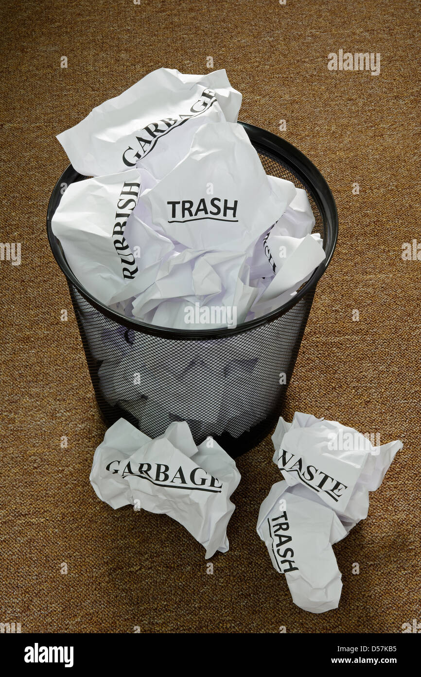 Waste Paper Bin High Resolution Stock Photography and Images - Alamy