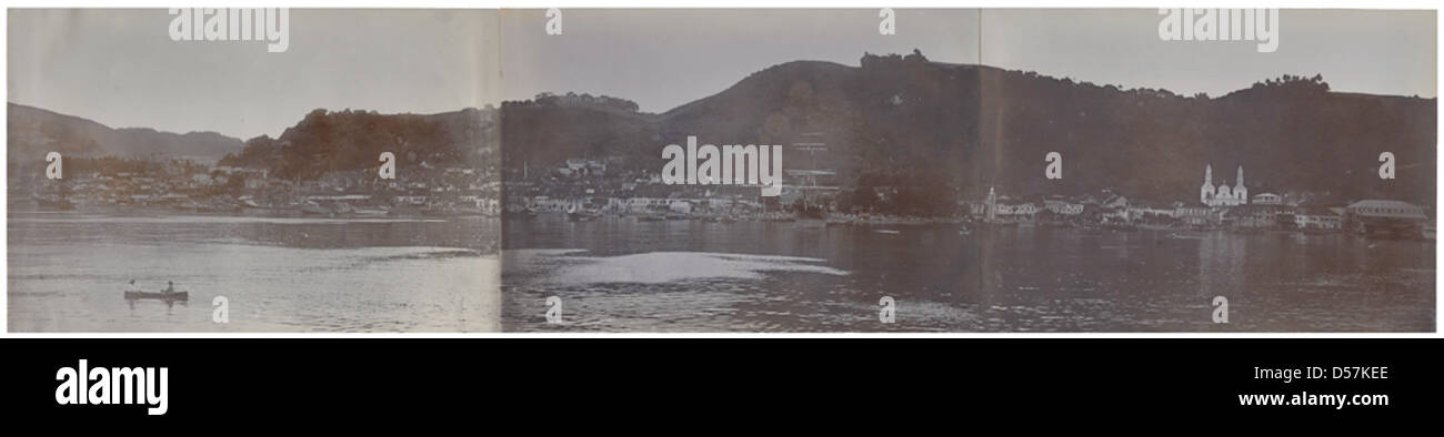 A photograph of the eruption of Mount Pelee in 1902, showing the ...
