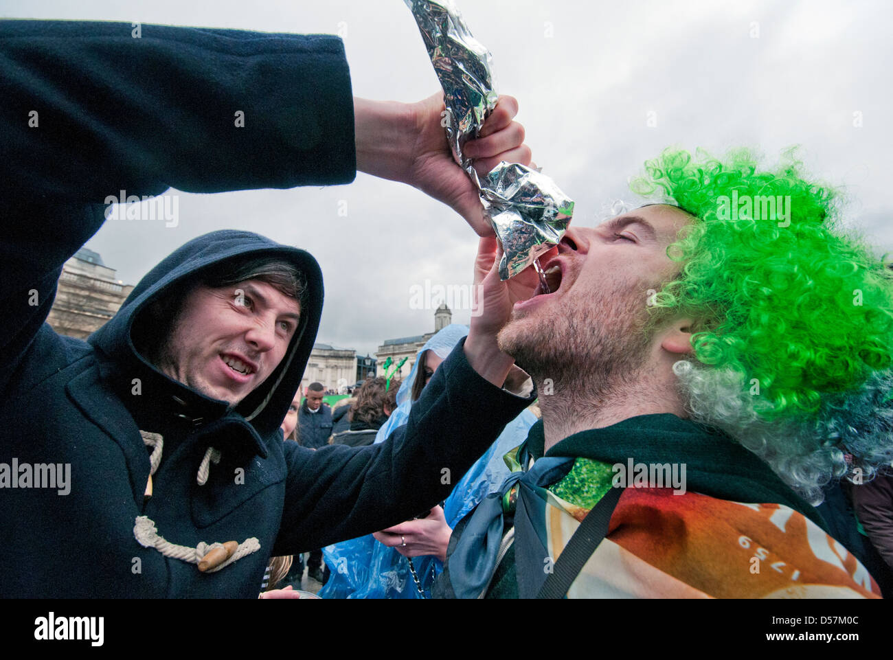 Drunk irish woman hi-res stock photography and images - Alamy