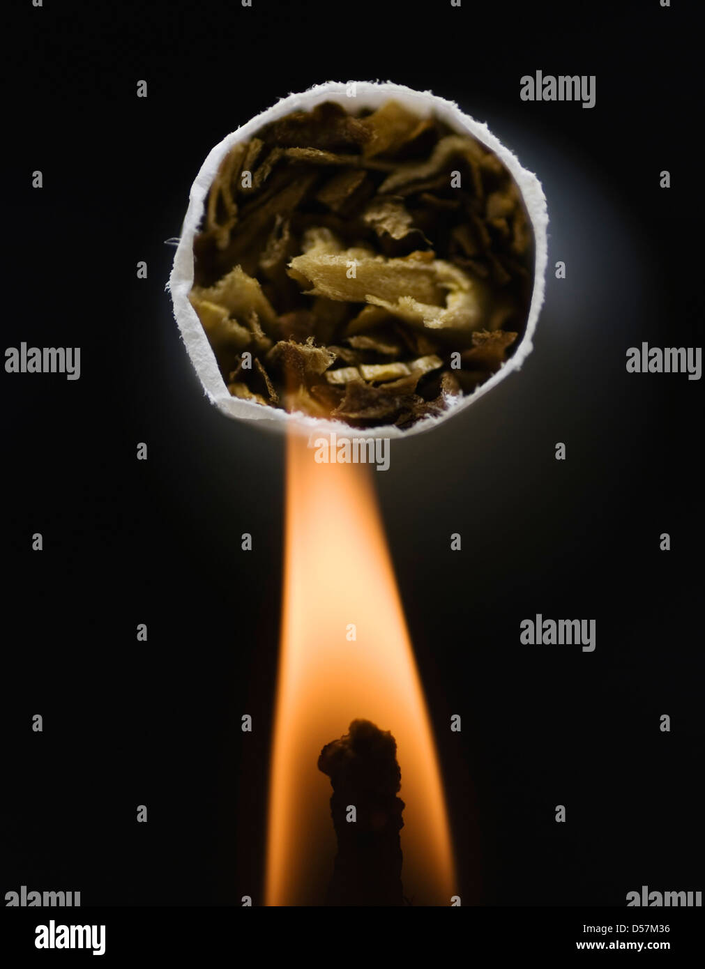 Lighting cigarette match hi-res stock photography and images - Alamy