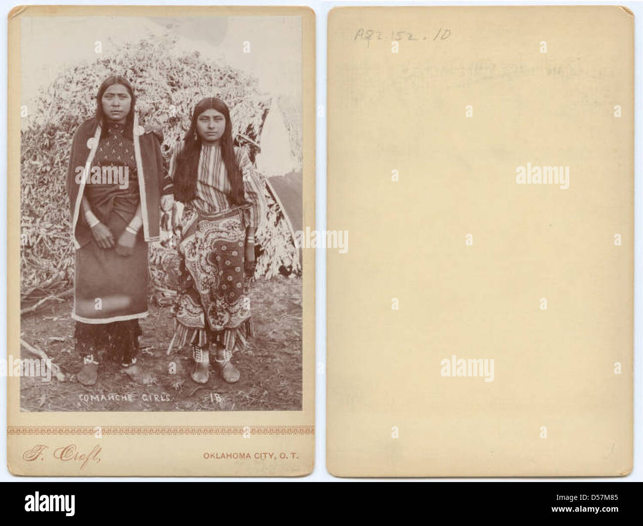 Comanche girls from Oklahoma in traditional attire, representing the ...