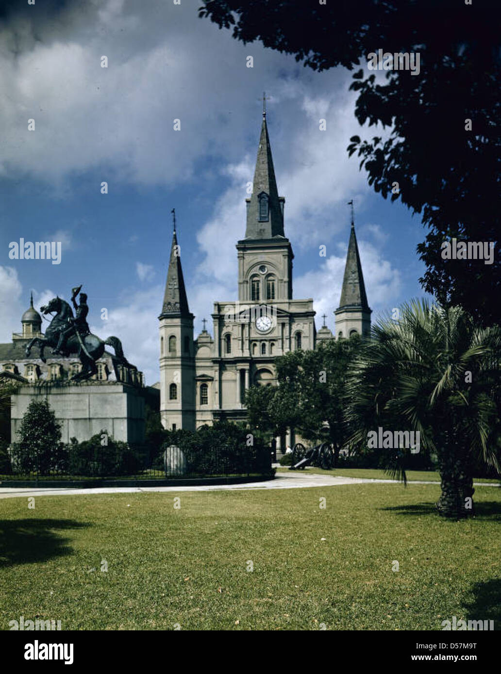 A view of Jackson Square in New Orleans, capturing the historic heart ...