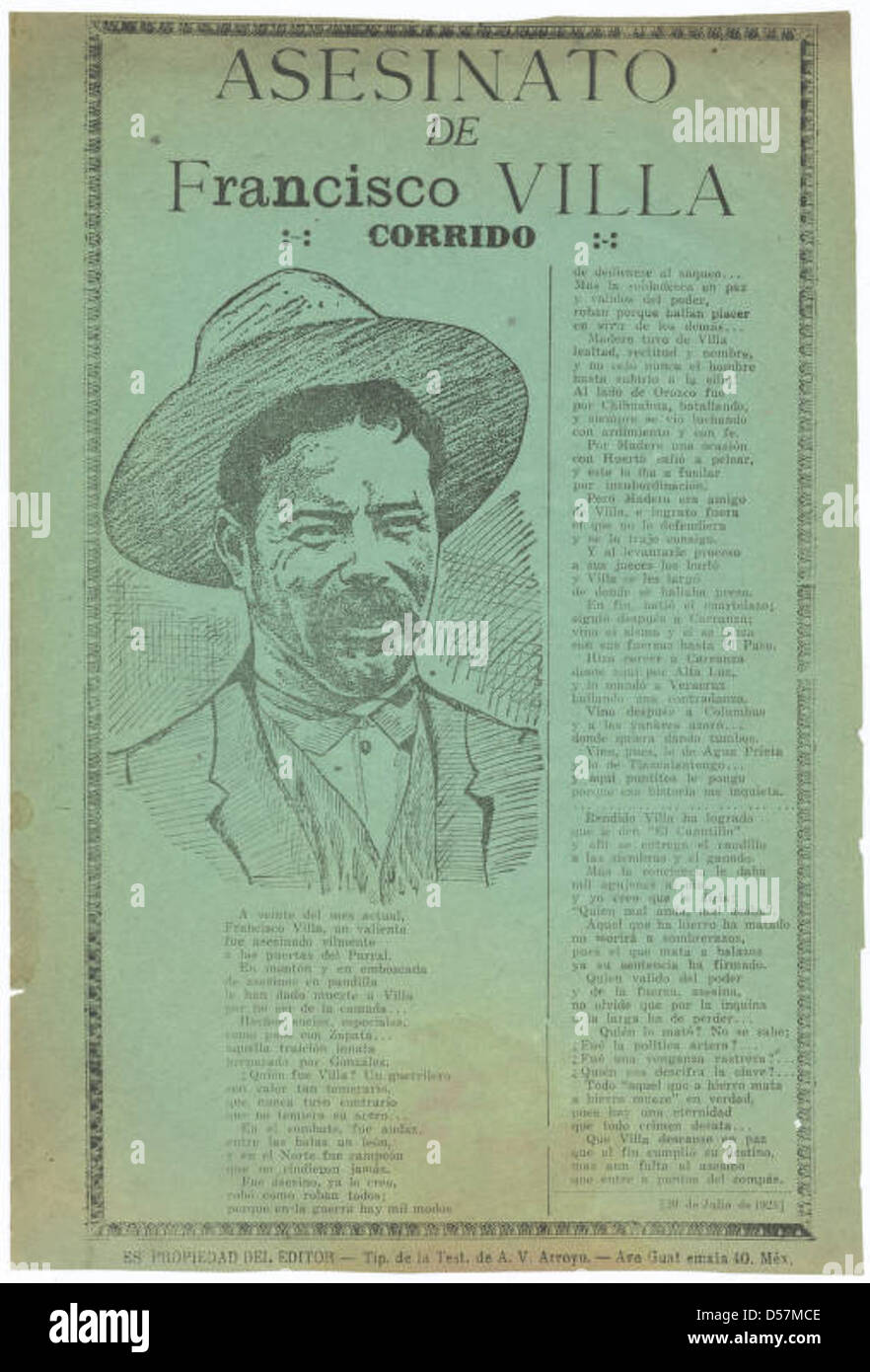 Francisco pancho villa hi-res stock photography and images - Alamy