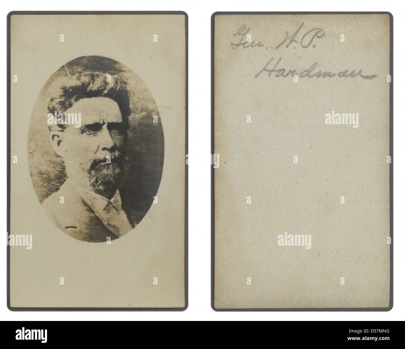 A historical portrait of General W.P. Hardeman, an important figure in ...