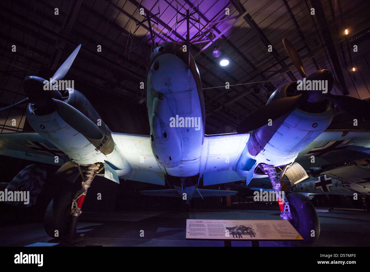 Junkers JU88, heavy fighter, on display at the Royal Air Force (RAF ...