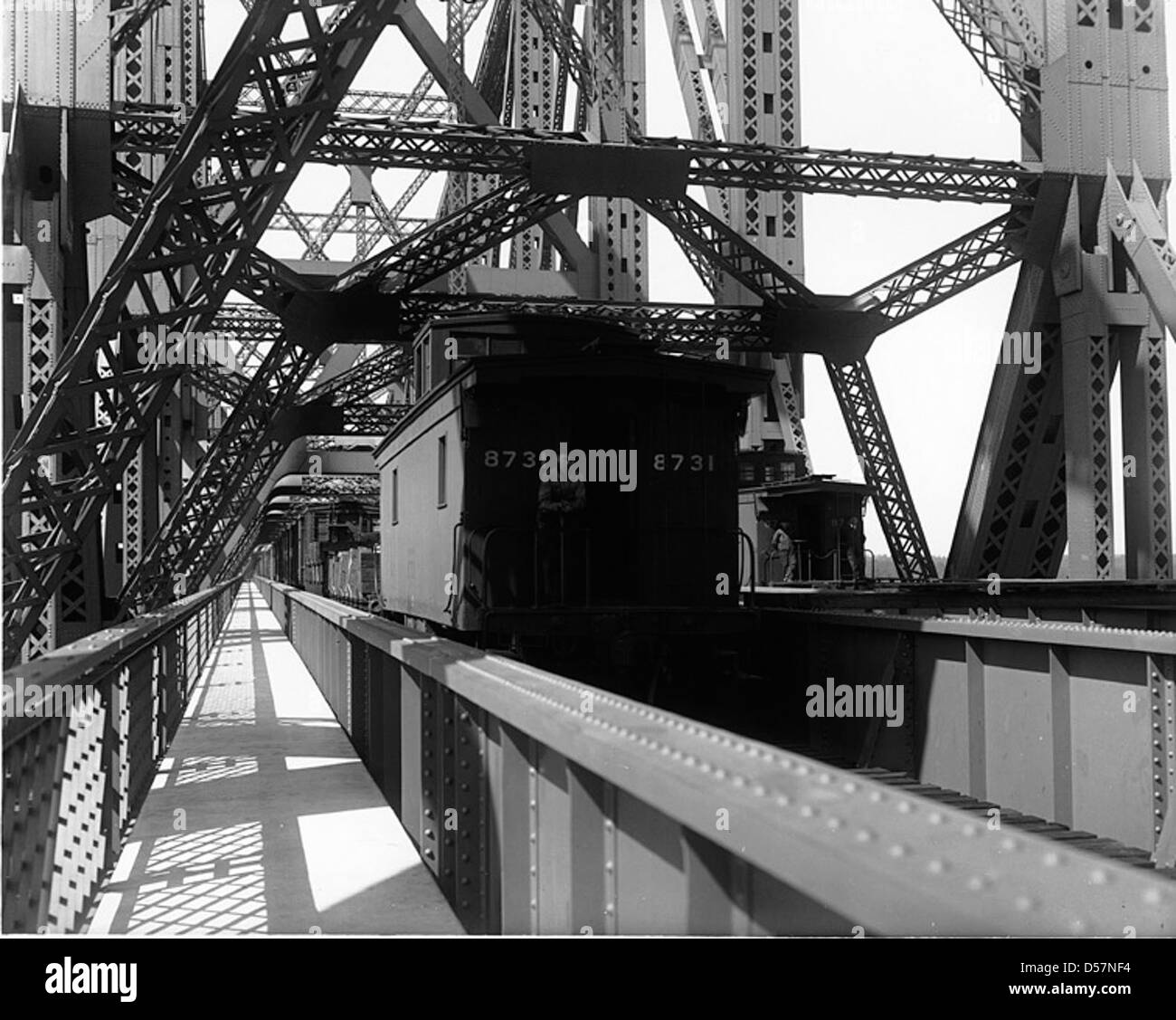 The Quebec Bridge, photographed in 1917, is a significant engineering ...