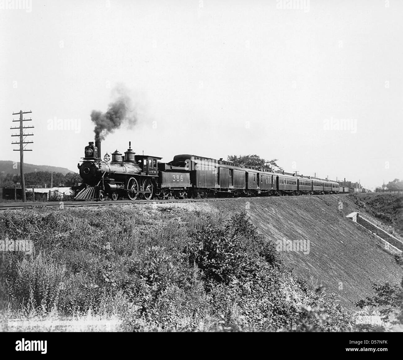 The 'Imperial Limited' train of the Canadian Pacific Railway, circa ...