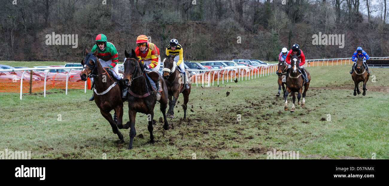 Point to Point racing at Overton Farm South Lanarkshire Scotland Stock ...