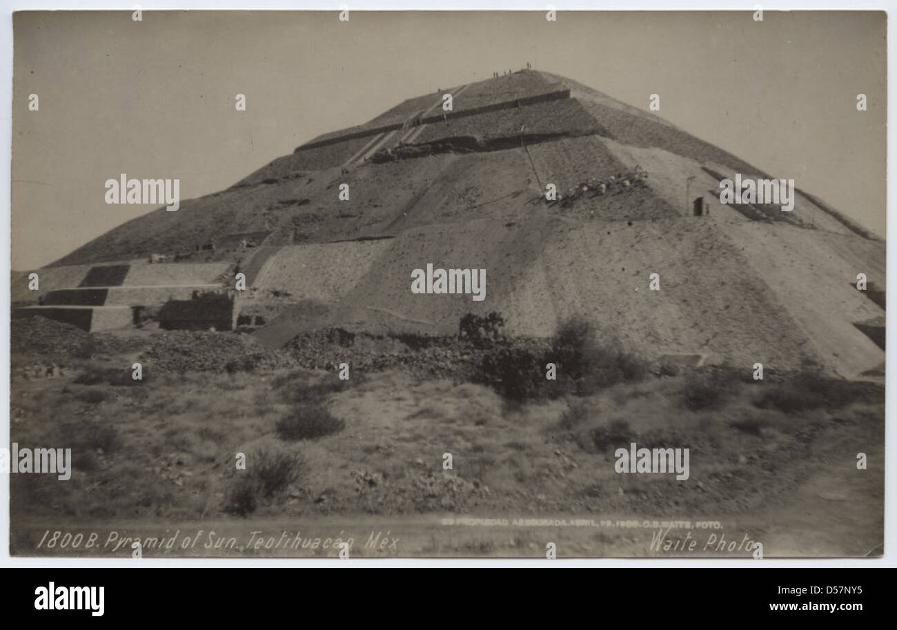 A photograph of the Pyramid of the Sun in Teotihuacan, Mexico. This ...